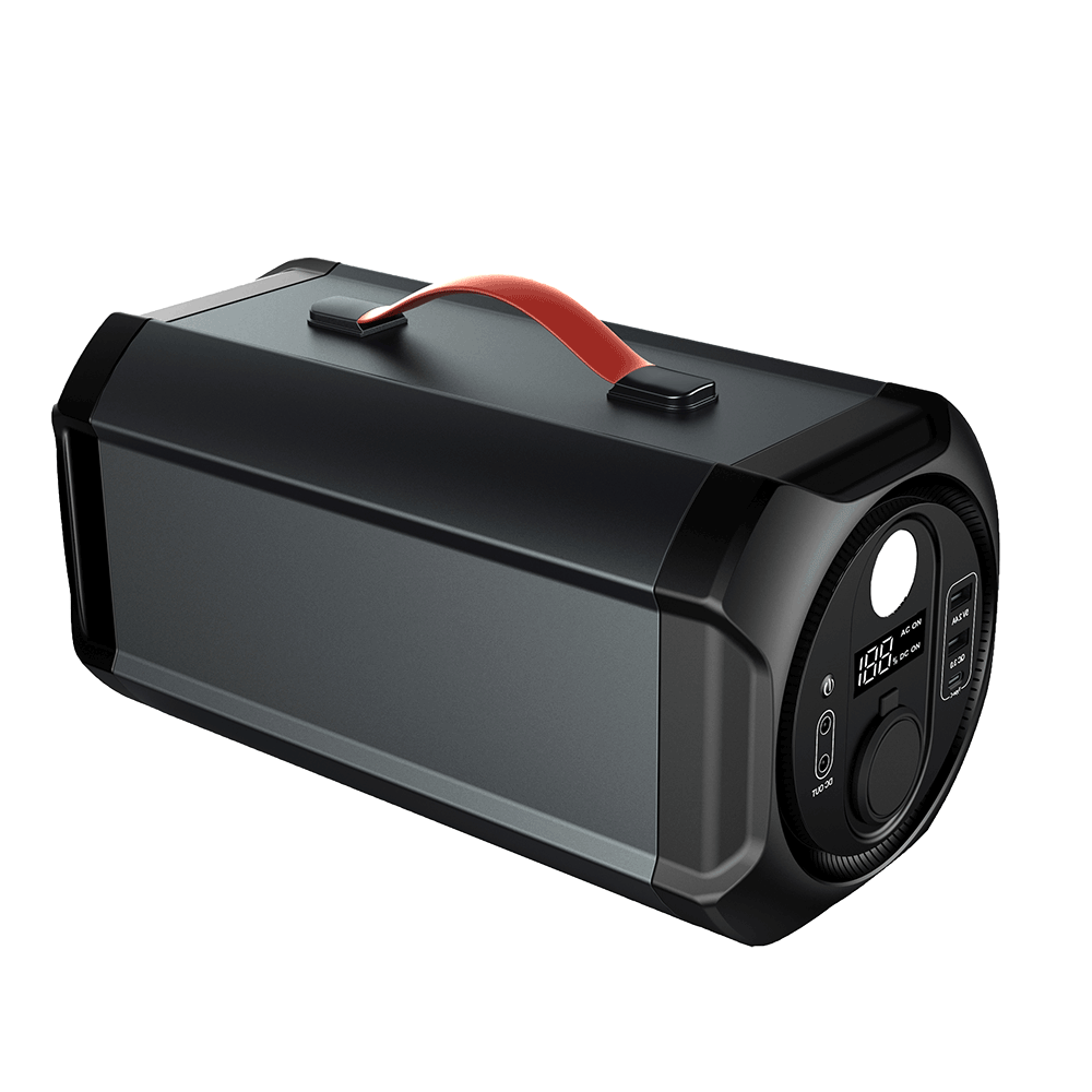 Portable Power Station 500W Backup Lithium Battery, 110V/200W Solar Ge