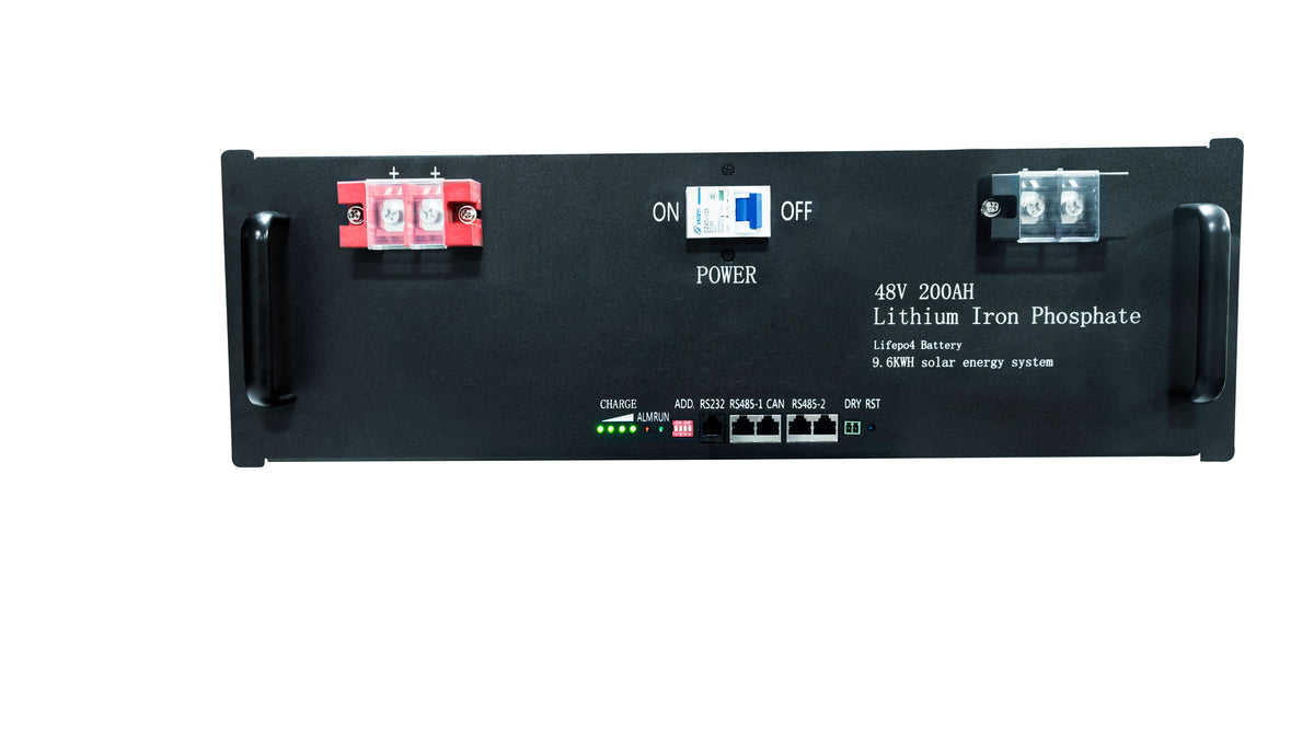 48V 200Ah LiFePO4 battery 9.6kwh lithium ion battery pack
